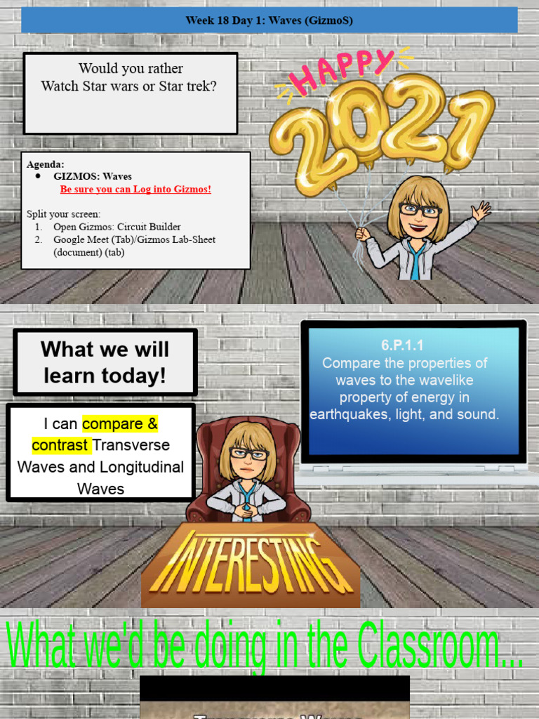 (Kaczman) 18 Day 1 - Waves (Gizmos) | PDF