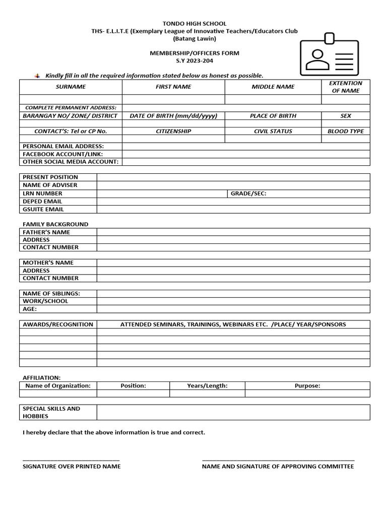 ELITE CLUB - Membership-Information | PDF