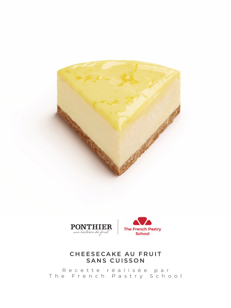 PONTHIER Technique Cheesecake Ingredium-FR | PDF | Gélatine | cheesecake