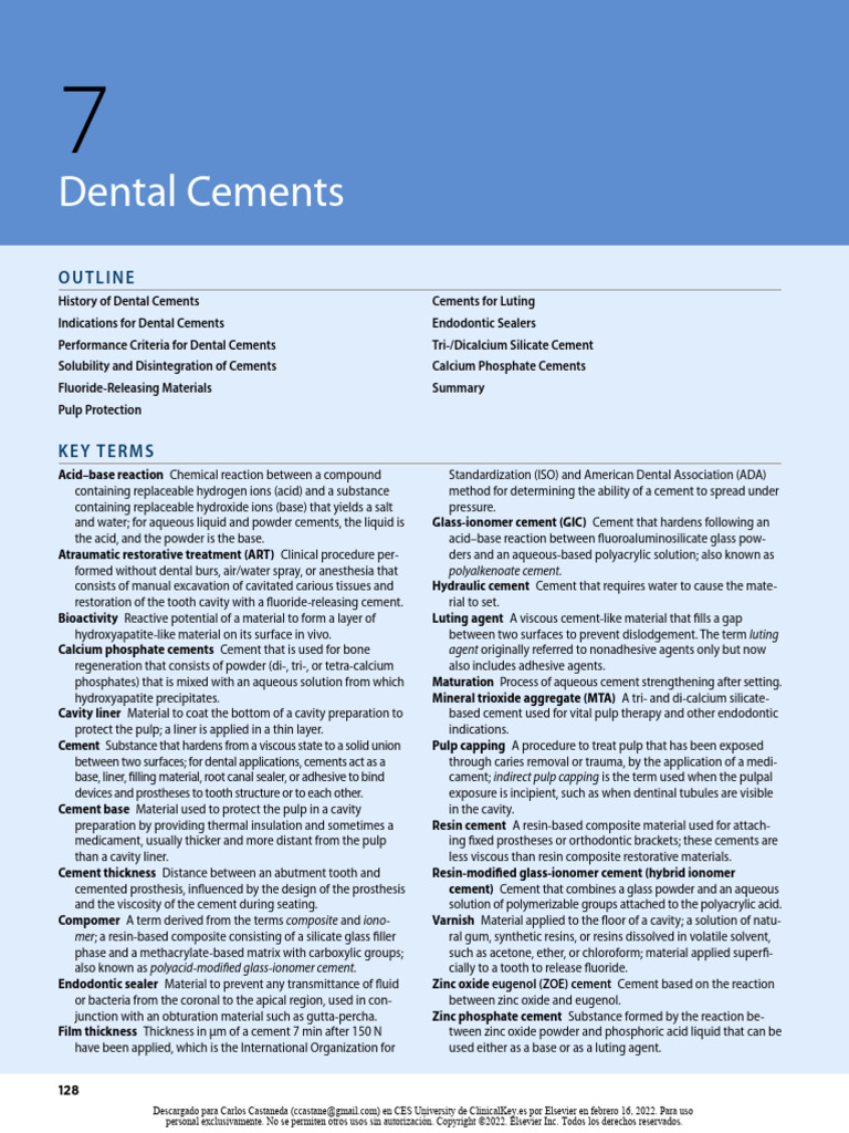 Phillips 13 Cap 7 | PDF | Physical Sciences | Dentistry Branches