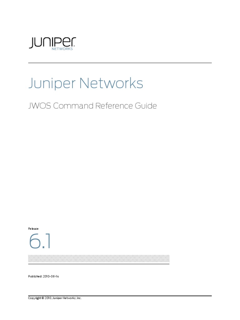 Juniper Peribit 61 Cli Guide | PDF | Command Line Interface | Network Socket
