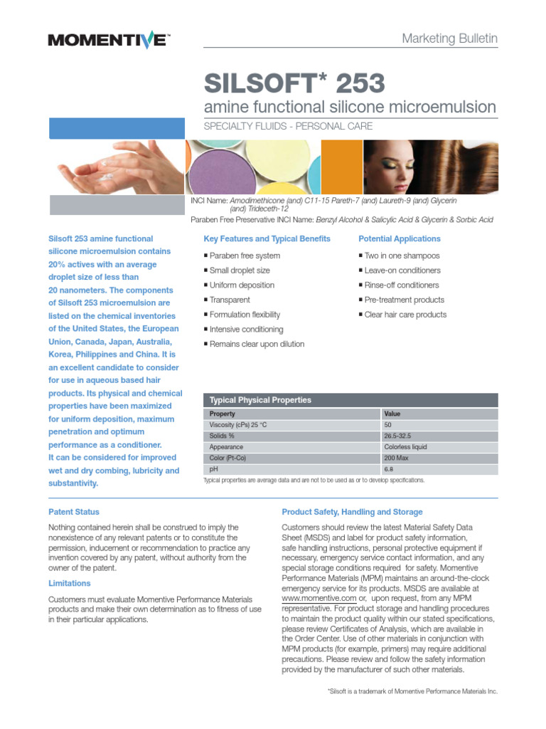Silsoft 253 Marketing Bulletin | PDF | Trademark | Patent