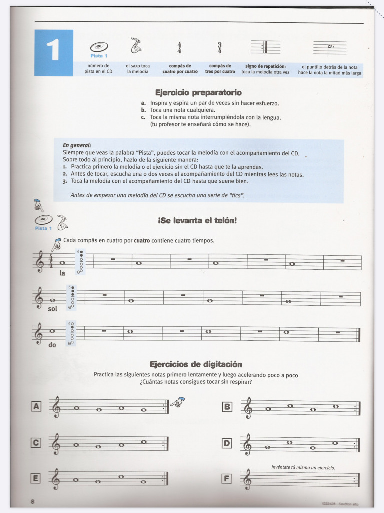 Escuchar, Leer y Tocar 1 | PDF