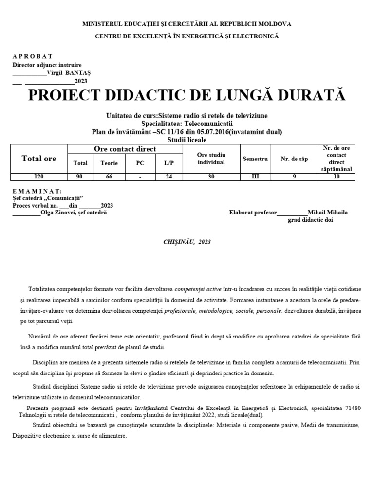 PD - Sisteme R Si RTV | PDF