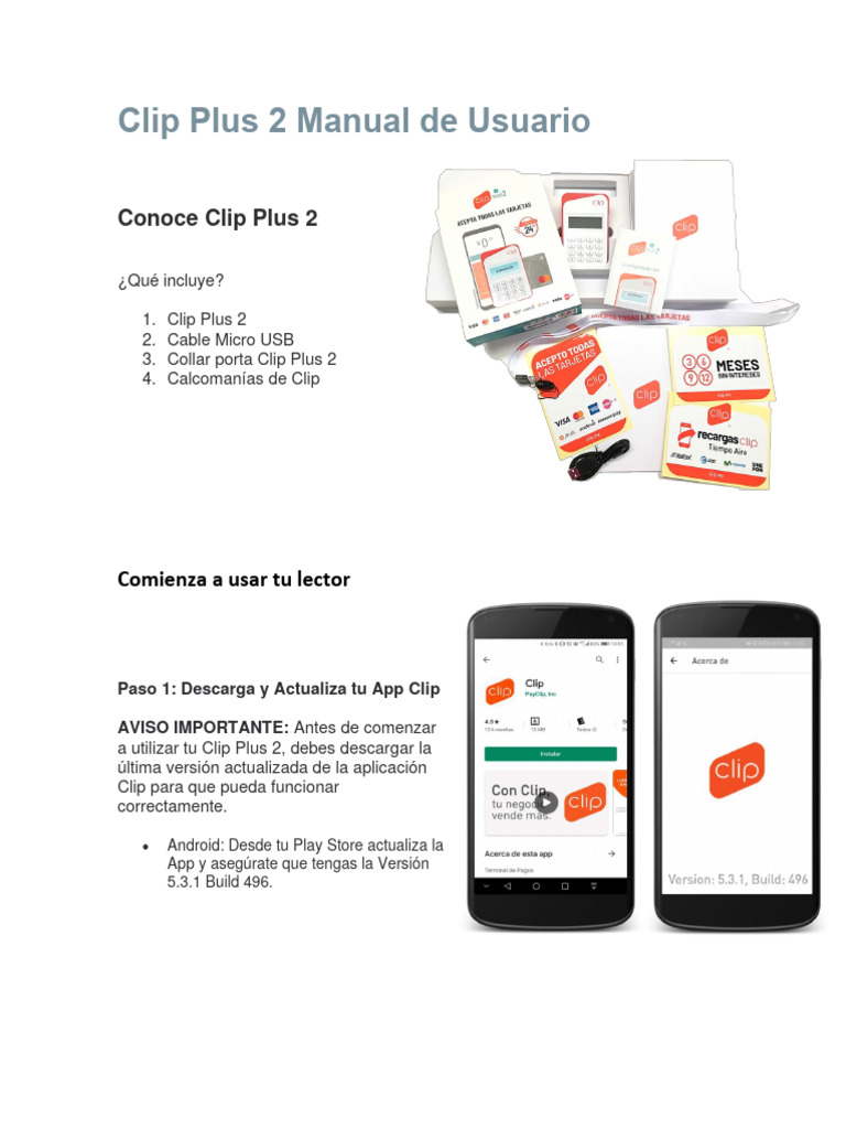 Clip Plus 2 Manual de Usuario | PDF