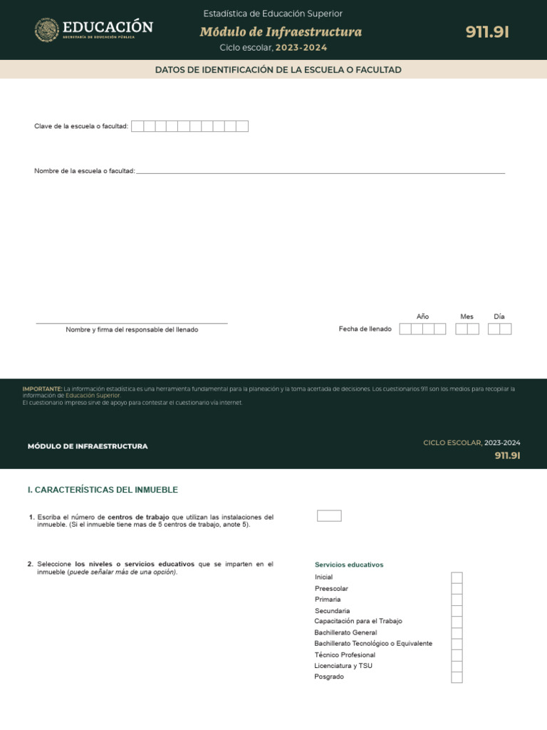 INFRAESTRUCTURA 911-9I | PDF | Letrina | Cuestionario