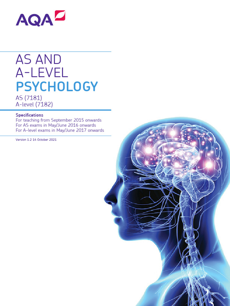 AS and A-level Psychology Specification | PDF | Attachment Theory ...