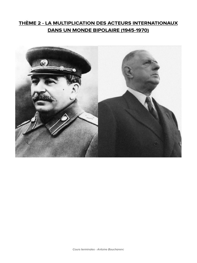 Nouvel Ordre Mondial Post-1945 | PDF | Guerre froide | Communisme