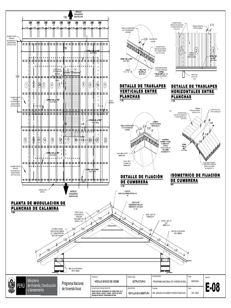 07 VIVIENDA DE TIPO A ESTRUCTURAS TECHOS Tijerales | PDF