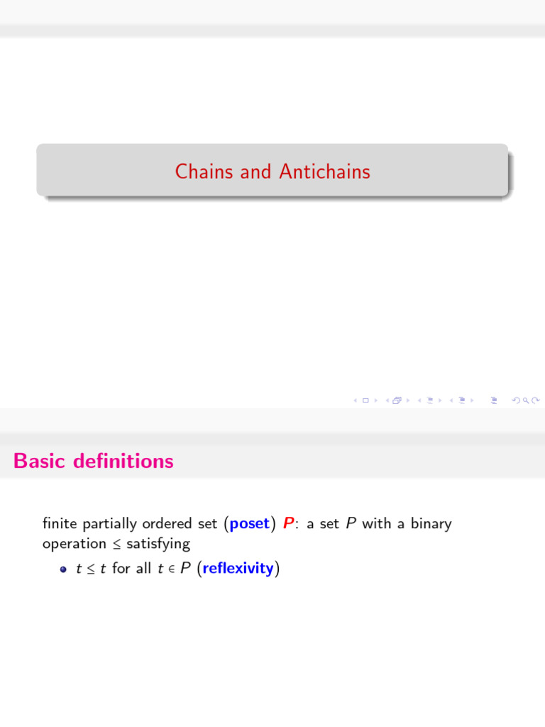 Chains Antichains | PDF
