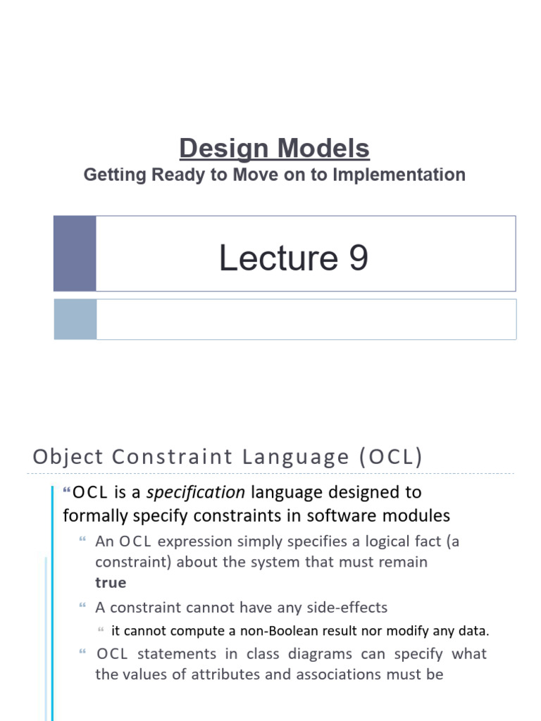 Lecture 9 Sw Pdf Object Computer Science Class Computer Programming