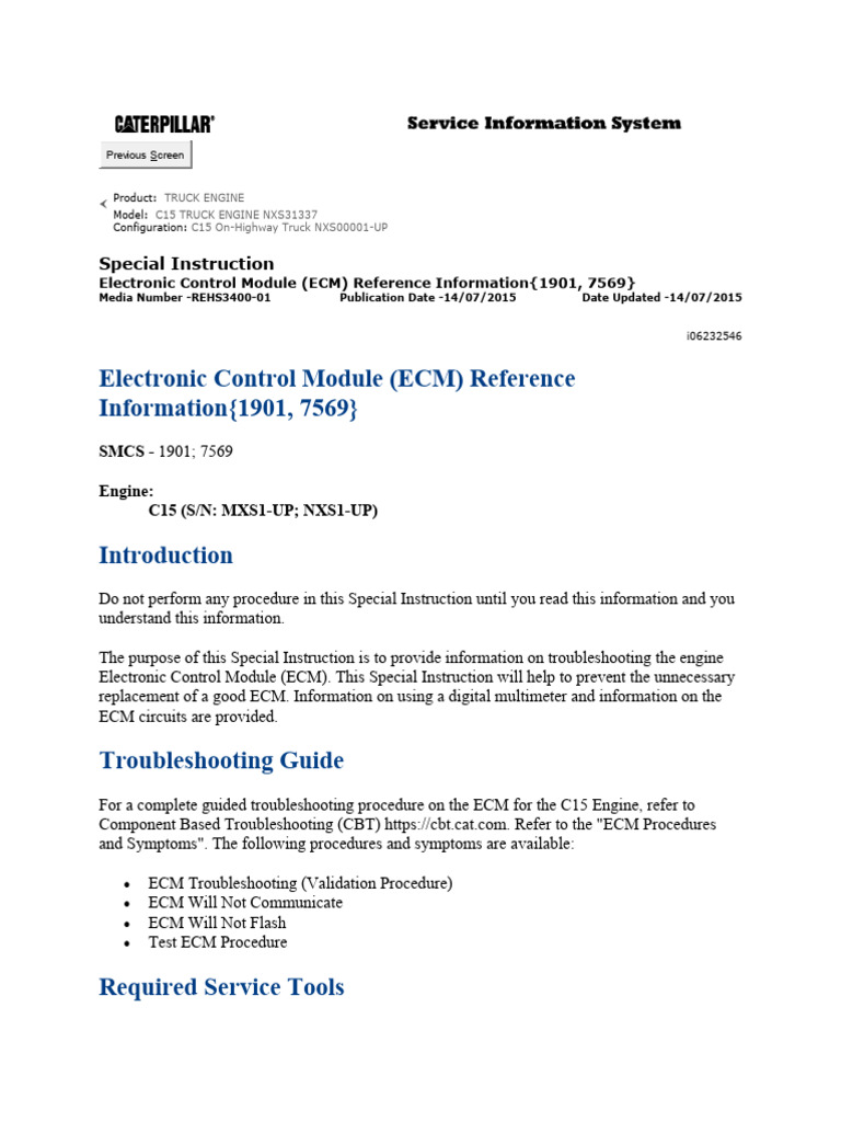 Electronic Control Module Troubleshooting | PDF