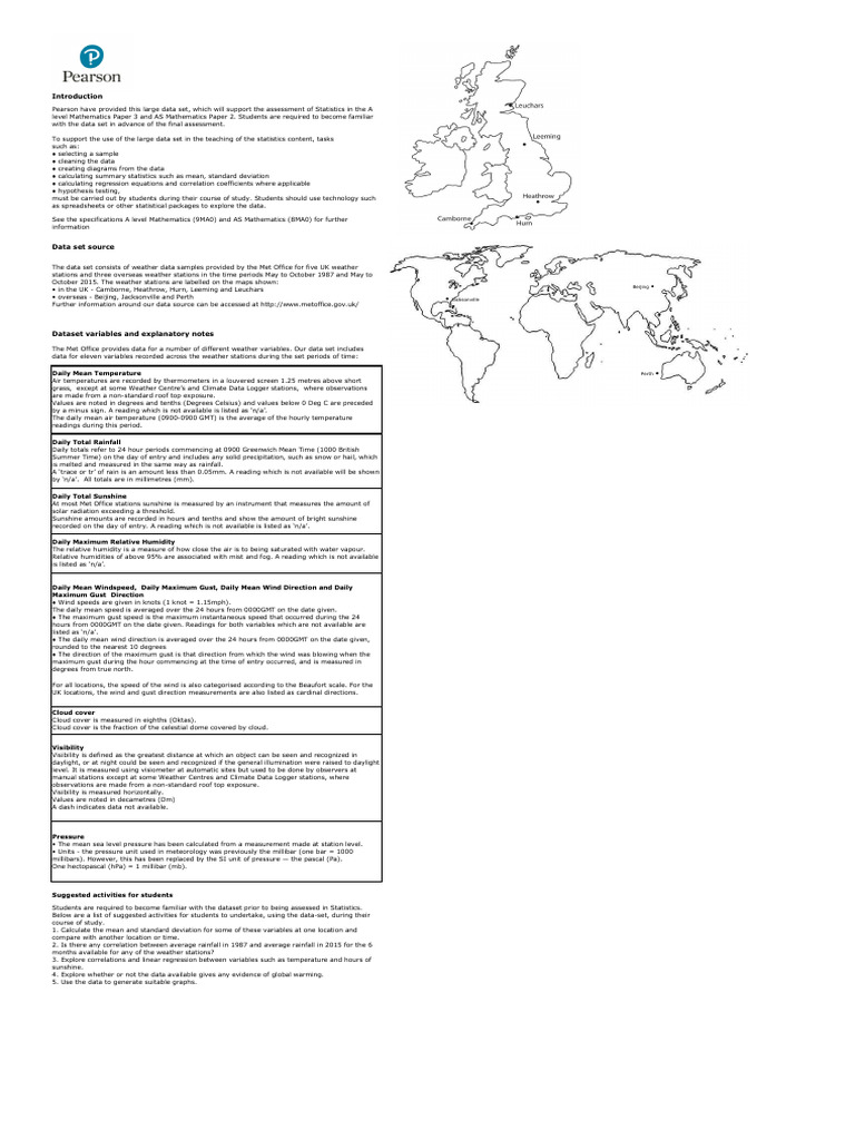 Maths Stats Spreadsheet Pdf