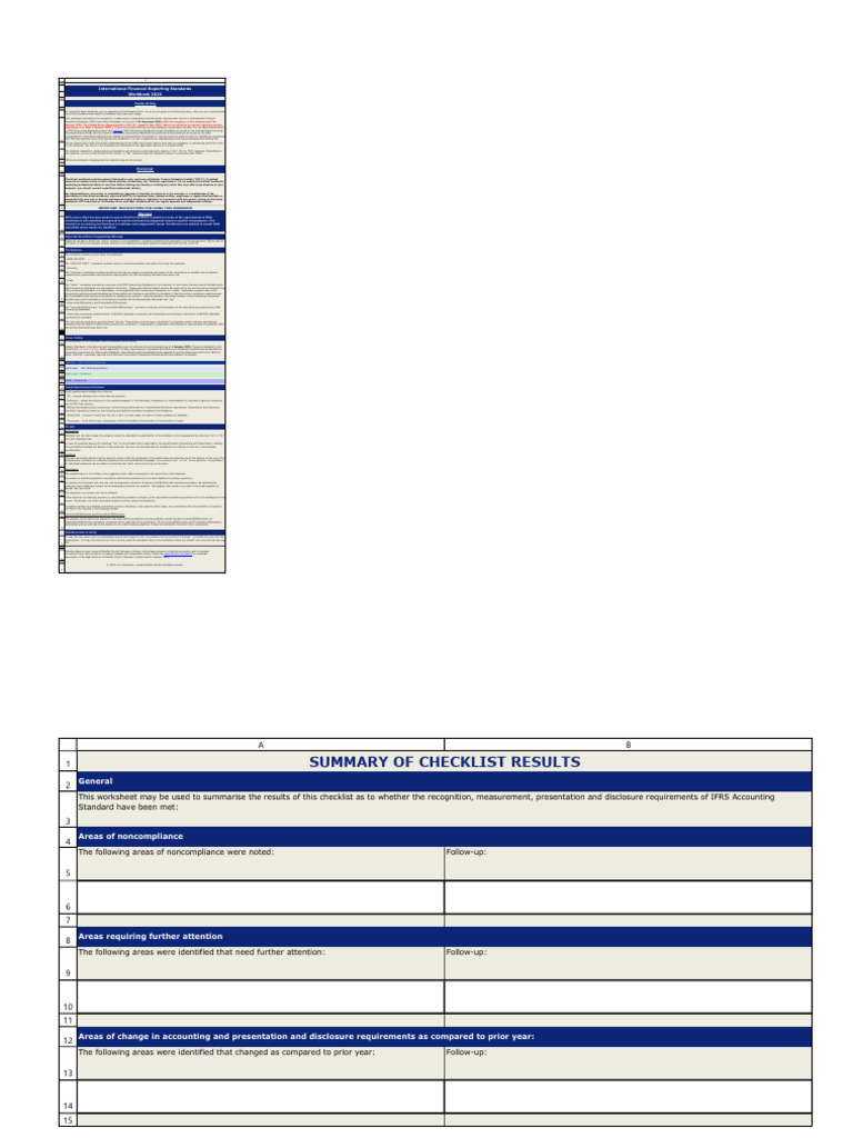 IFRS Checklist | PDF