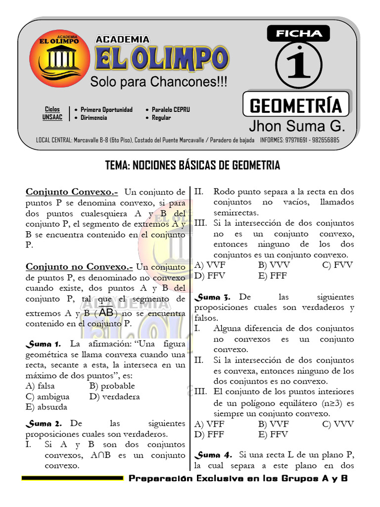 Conjuntos Convexos Con Jhon Suma | PDF | Triángulo | Conjunto convexo
