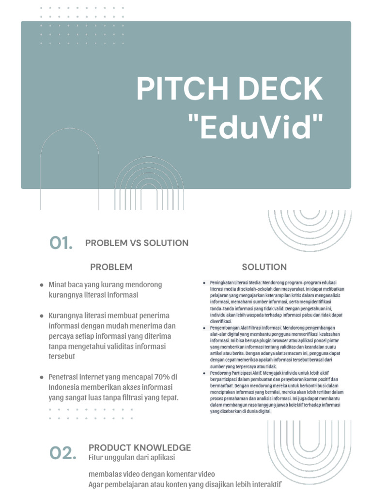 PitchDeck Kelompok2 EduVid | PDF