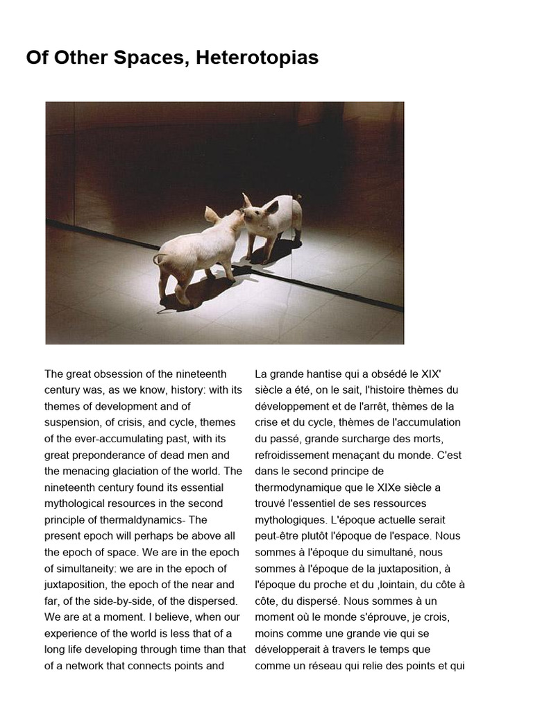 Foucault, 1984 - of Other Spaces | PDF