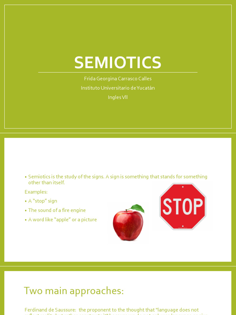 Semiotics | PDF