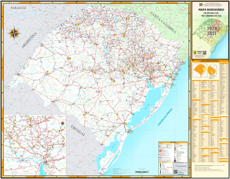 Mapa Rodoviário do Rio Grande do Sul | PDF