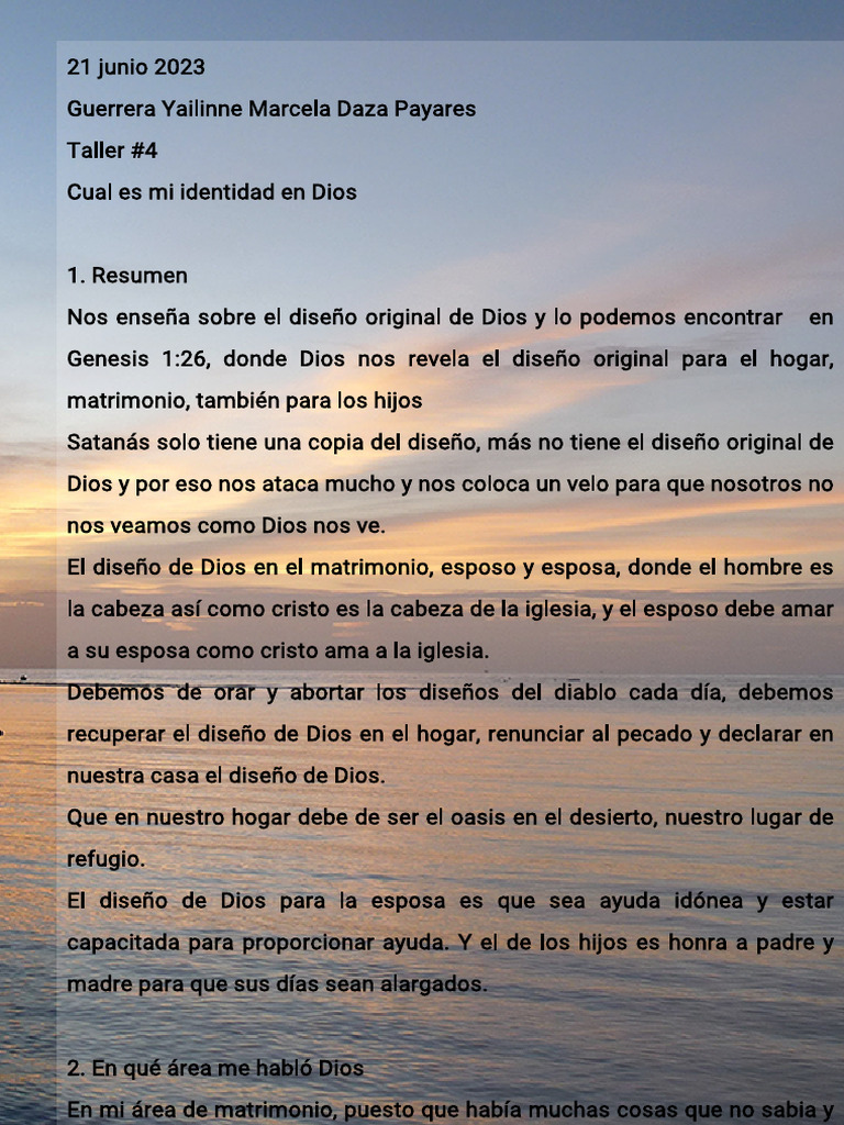 Identidad en Dios | PDF