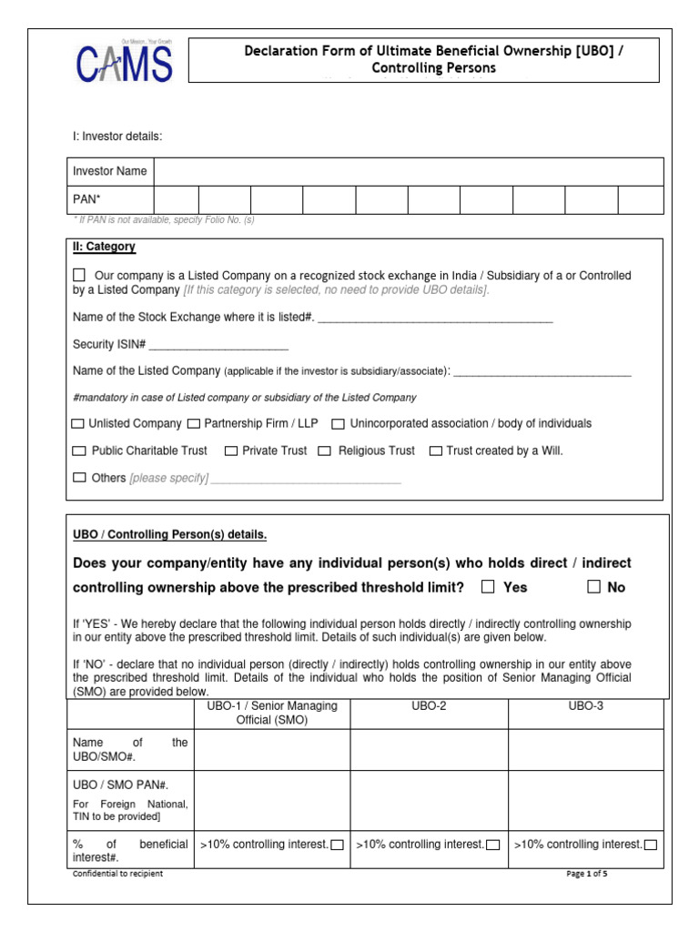 UBO Declaration | PDF