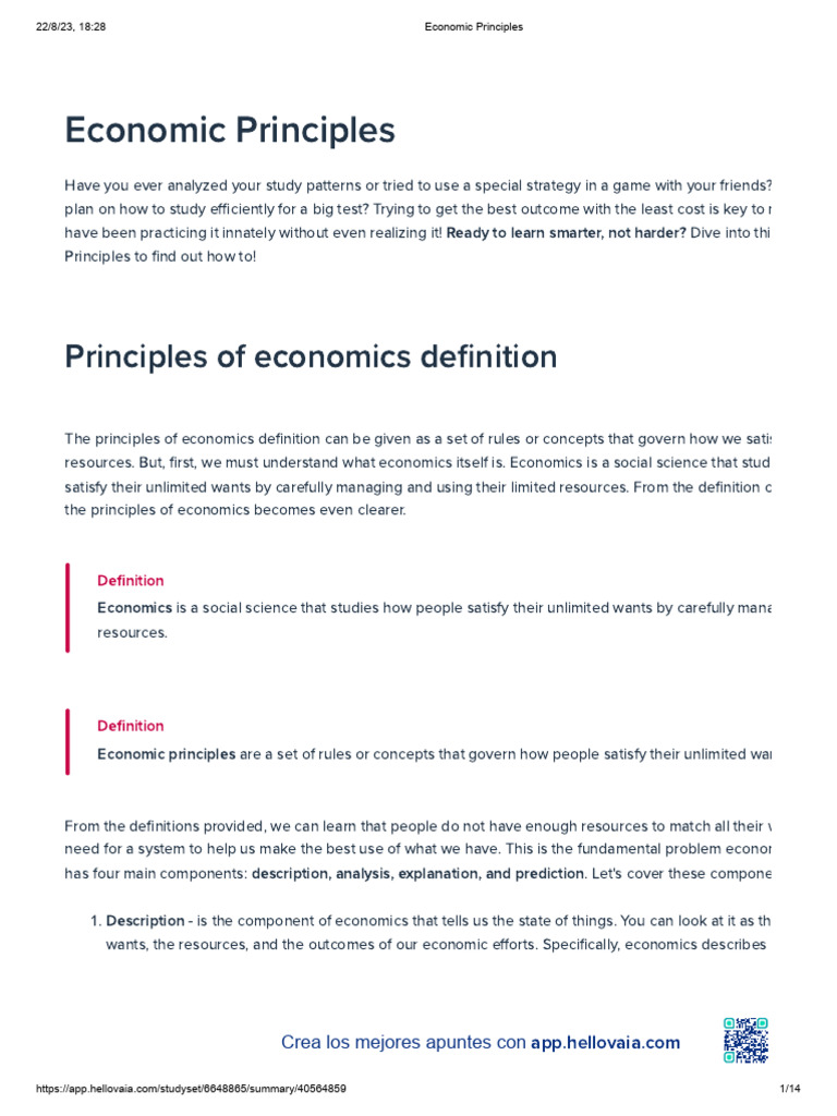 Economic Principles | PDF