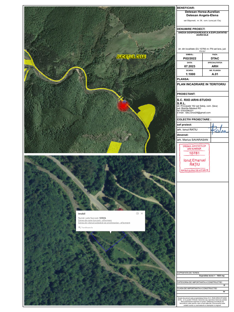 A01 Plan Incadrare in Teritoriu - 230818 - 105636 | PDF