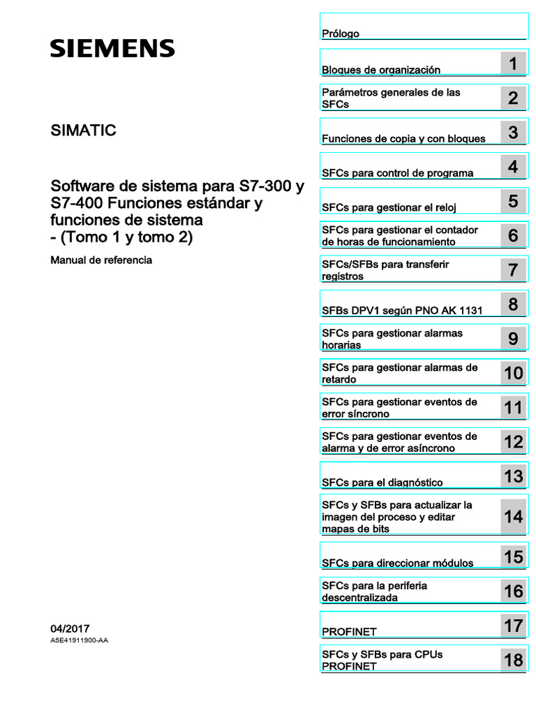 STEP 7 - Funciones Estndar y Funciones de Sistema para S7-300 y S7-400 ...