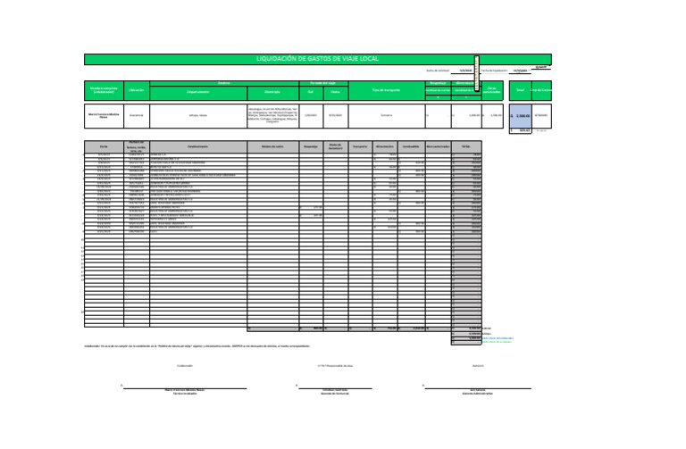 Reintegro de Viaticos-1 | PDF