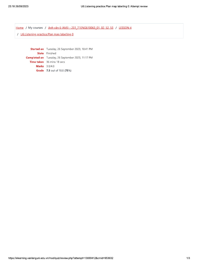 U6.Listening Practice - Plan Map Labelling 0 | PDF