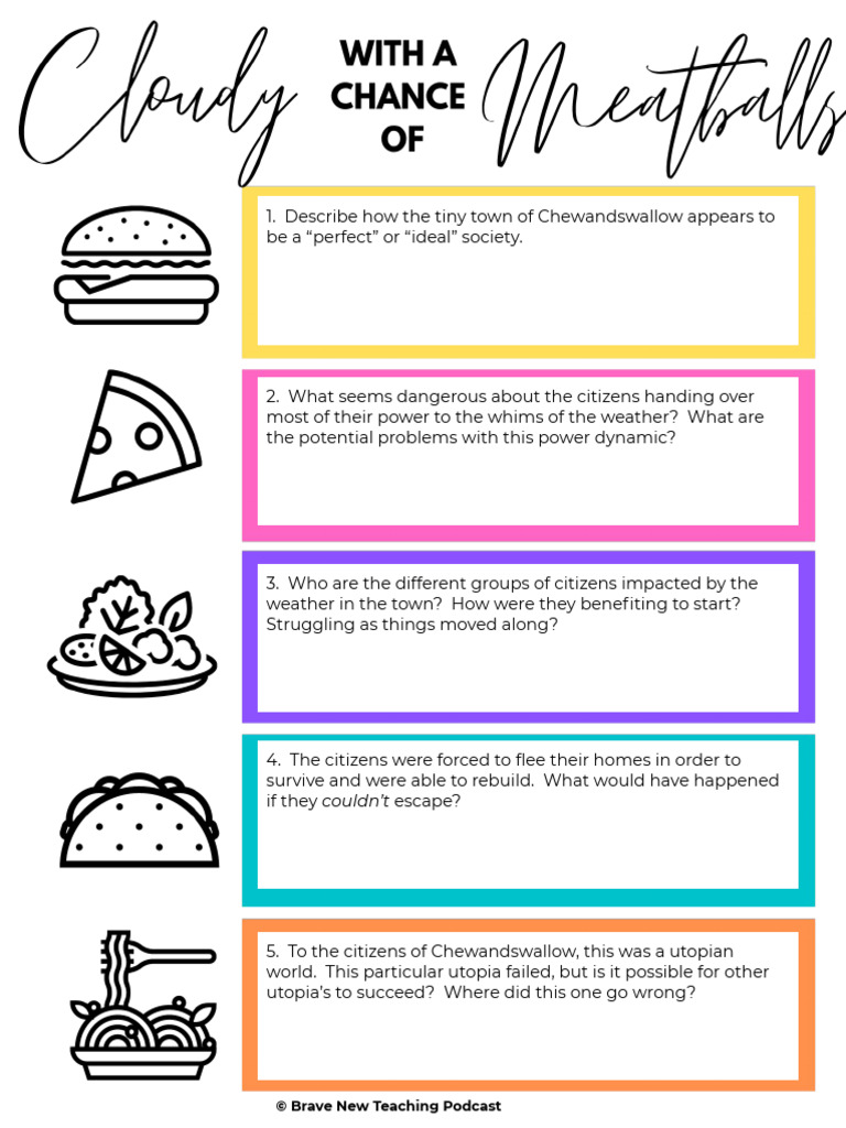Cloudy With A Chance of Meatballs | PDF