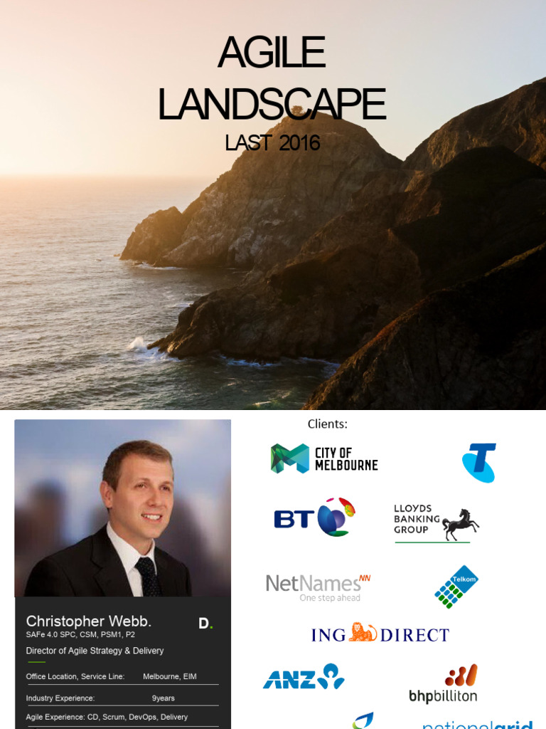 Agile Landscape: LAST 2016 | PDF | Agile Software Development | Scrum ...