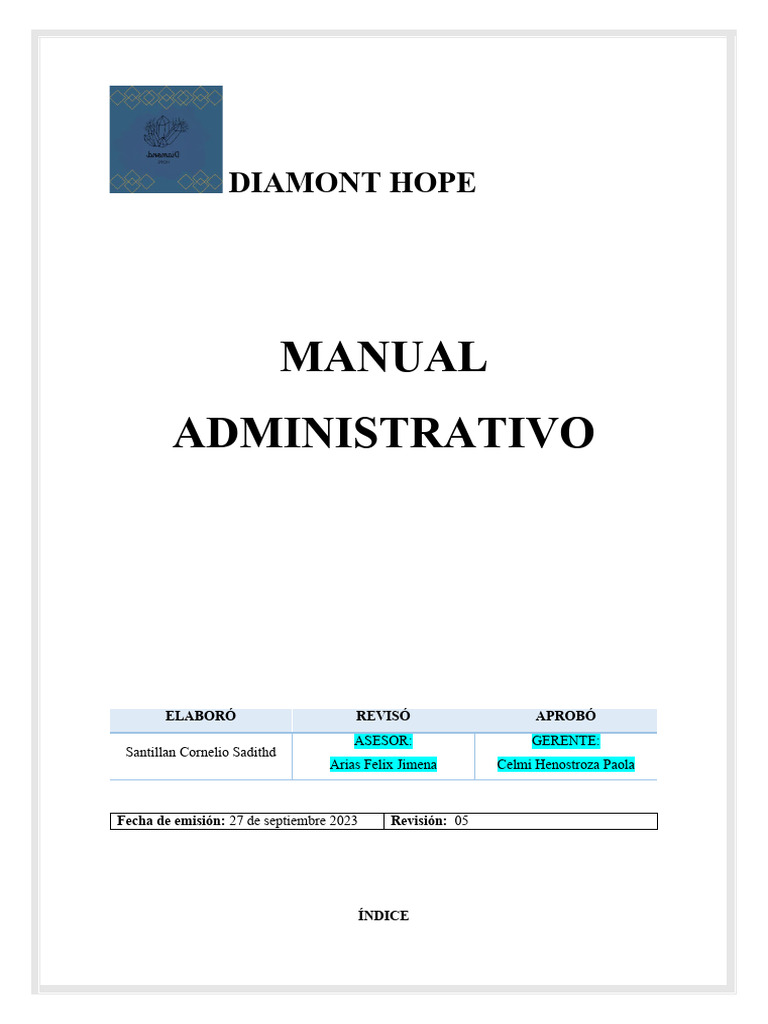 Formato-Manual-Administrativo (2) | PDF