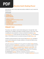 40 Healing Scriptures Compiled by Dodie Osteen | PDF | Jesus | Sin