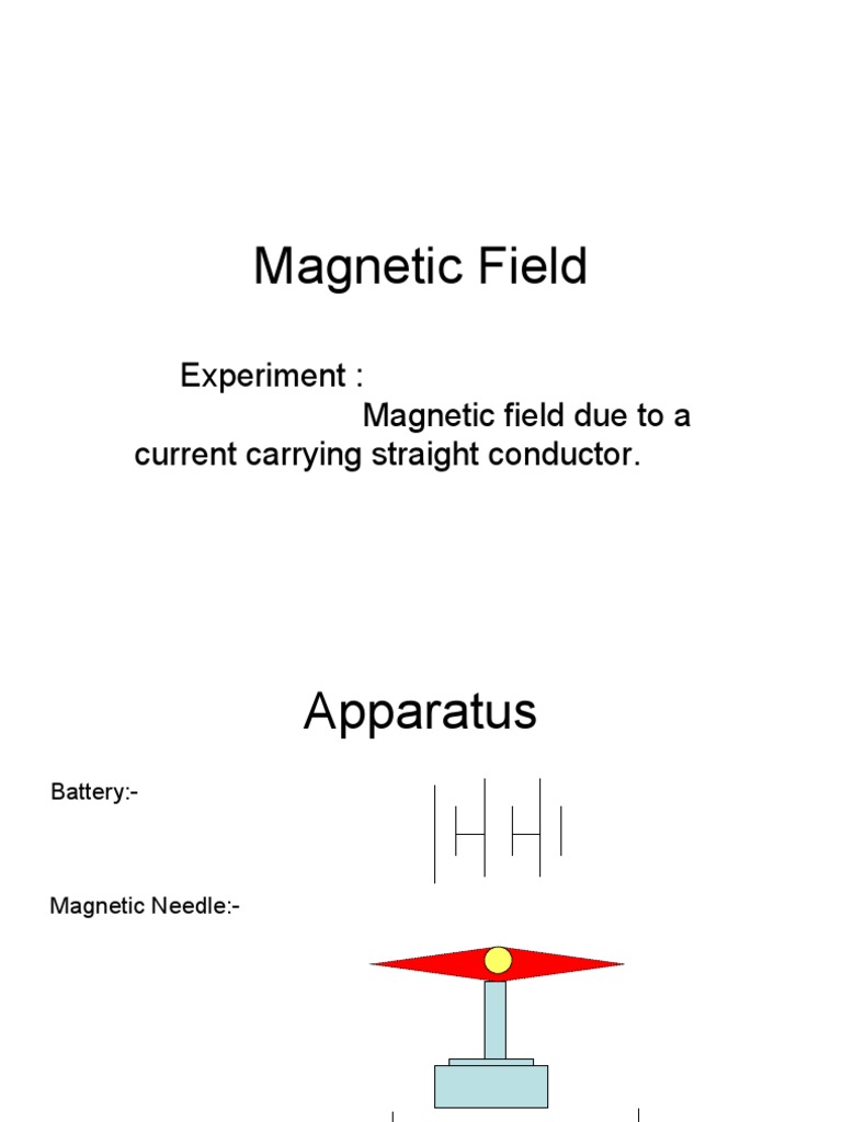 Magnetic Field Experiment: Current-Carrying Conductor | PDF