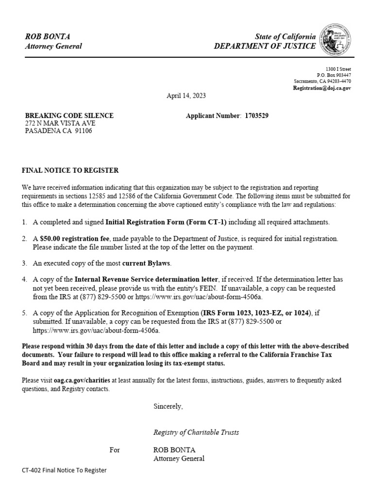 Ct-402-Breaking Code Silence | PDF | Internal Revenue Service | Tax ...