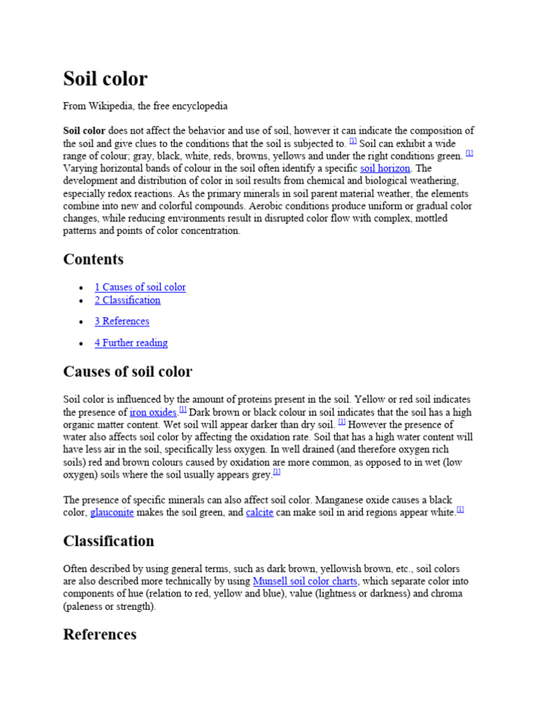 Understanding Soil Color Variations | PDF | Soil | Horticulture