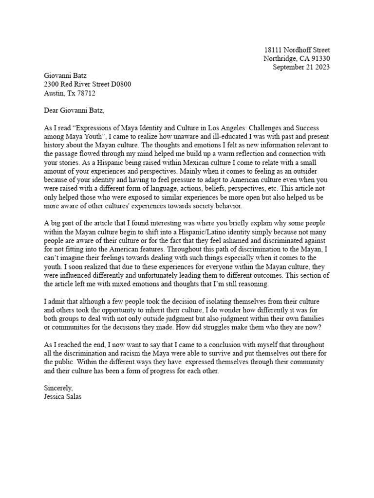 Cas Letter To Author | PDF