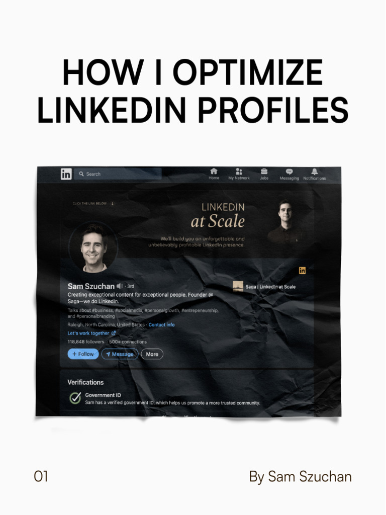 How I Optimize LinkedIn Profiles | PDF | Career & Growth