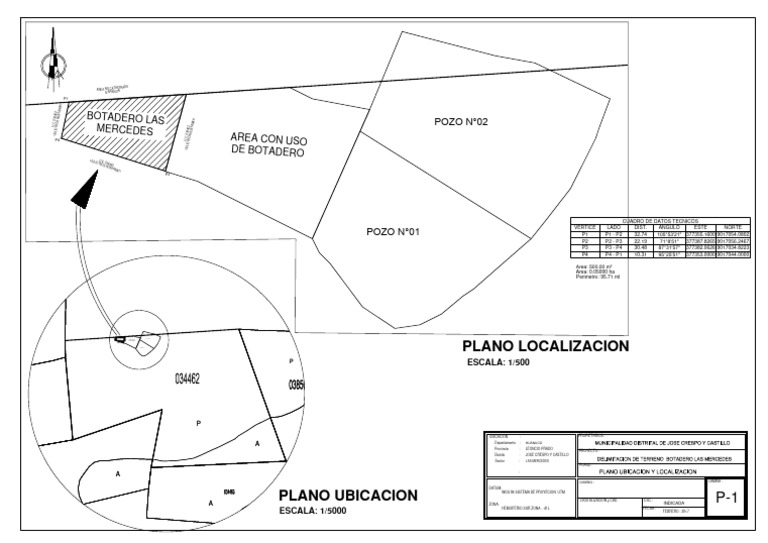 Plano de Ubicacion Botadero Las Mercedes-Ubicacion A3 | PDF
