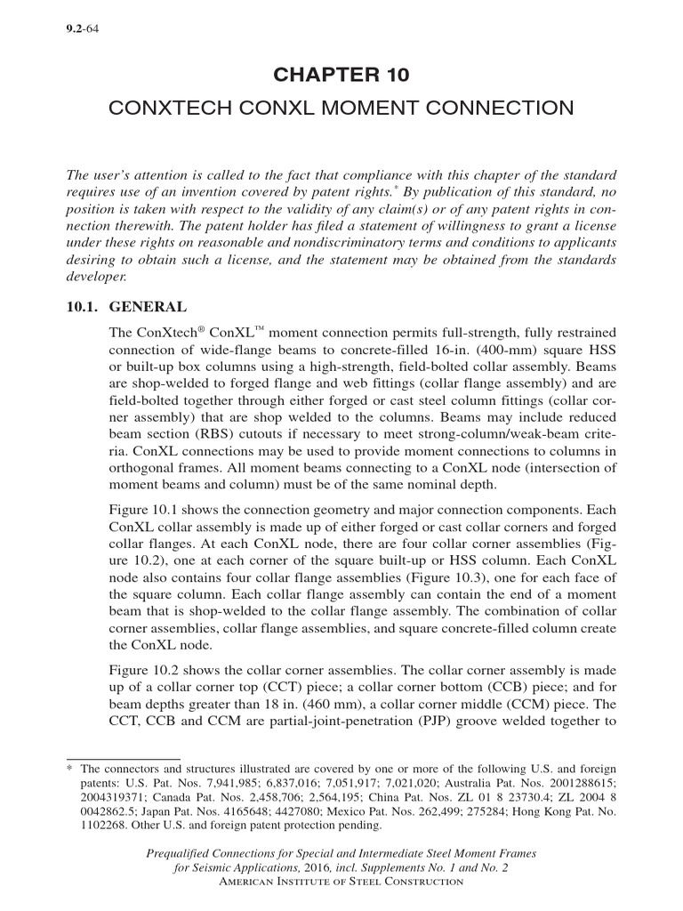 Conxtech Conxl Moment Connection: 10.1. GENERAL | PDF | Beam (Structure ...