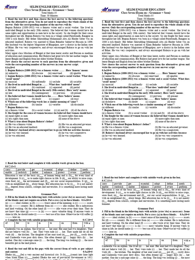 Grammer + M 11-16 (New Formet) | PDF | Language Arts & Discipline | Foreign Language Studies
