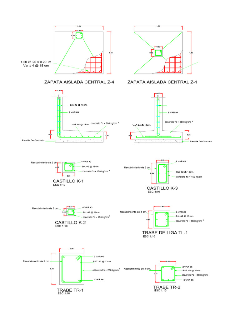Detalle de Cimentación | PDF