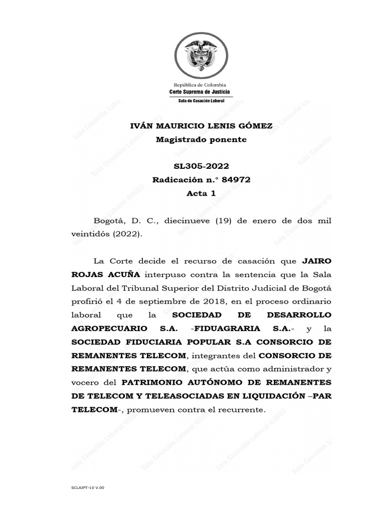 SL305 2022 | PDF | Caso de ley | Sentencia (ley)