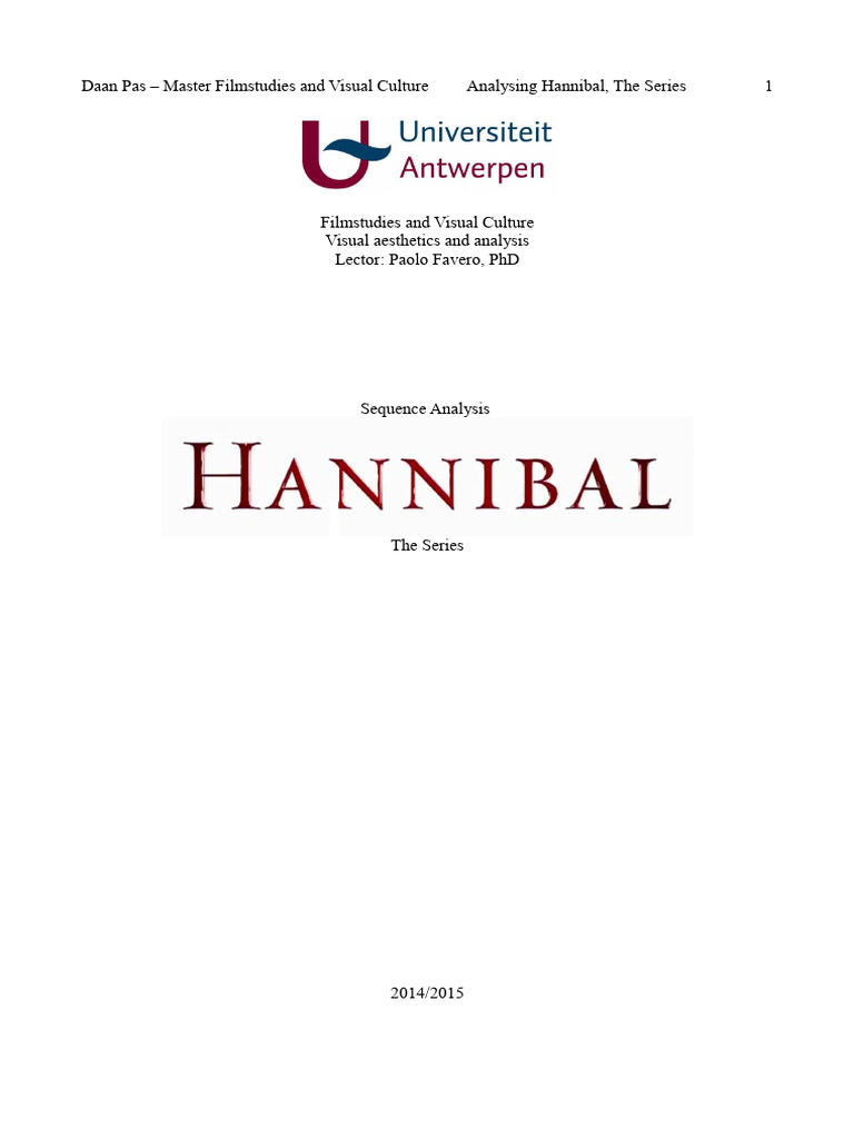 Analysing Hannibal The Series | PDF