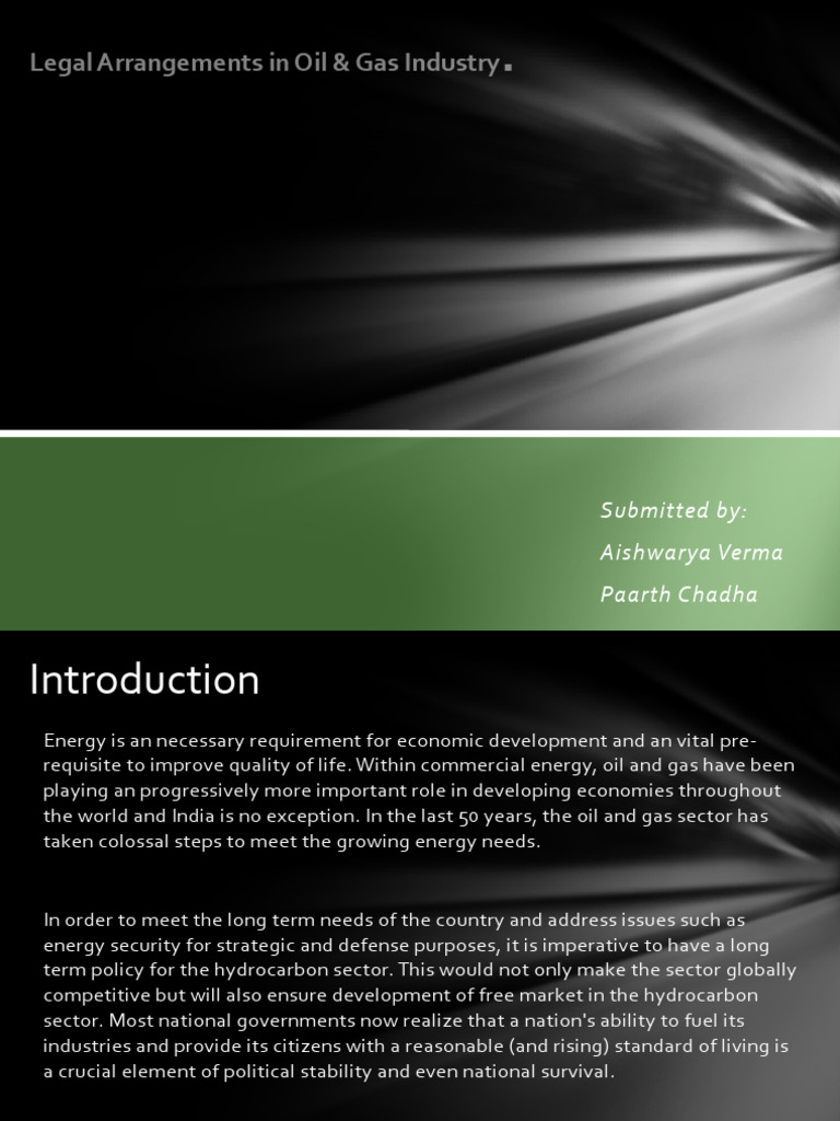 Legal Arrangements in Oil & Gas Industry | PDF | Lease | Petroleum