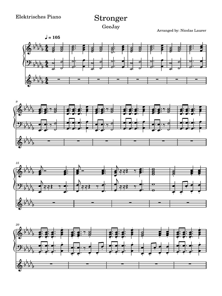 Stronger GeeJay-Elektrisches - Piano | PDF