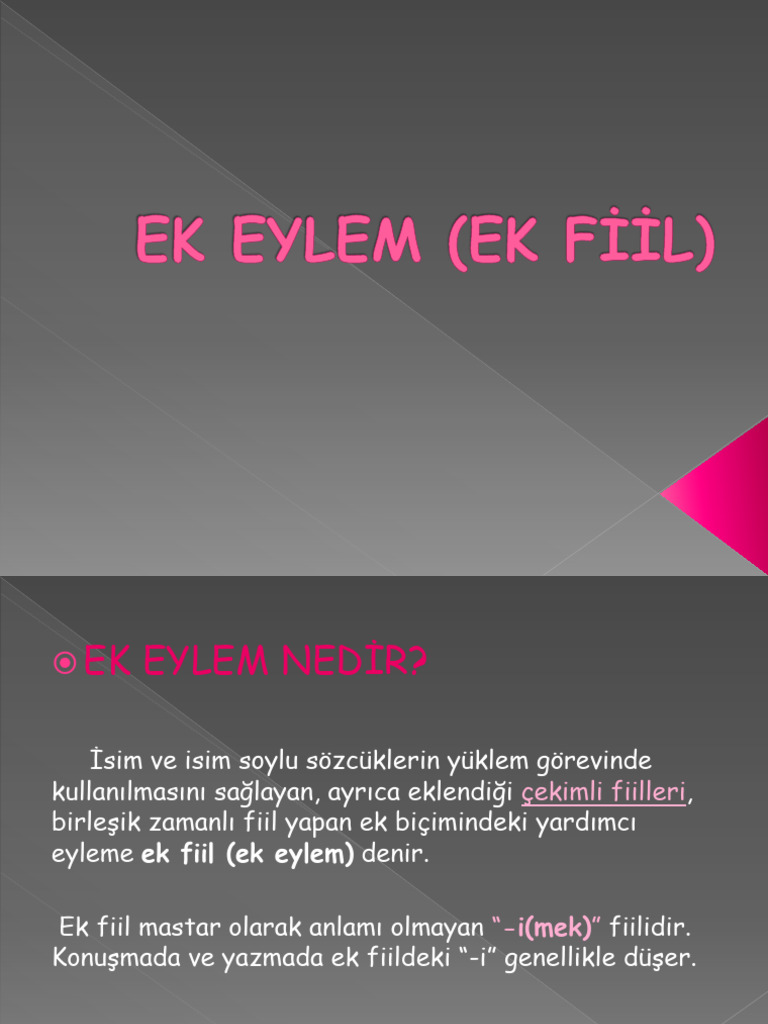 Ek Eylem (Ek Fi̇i̇l) | PDF