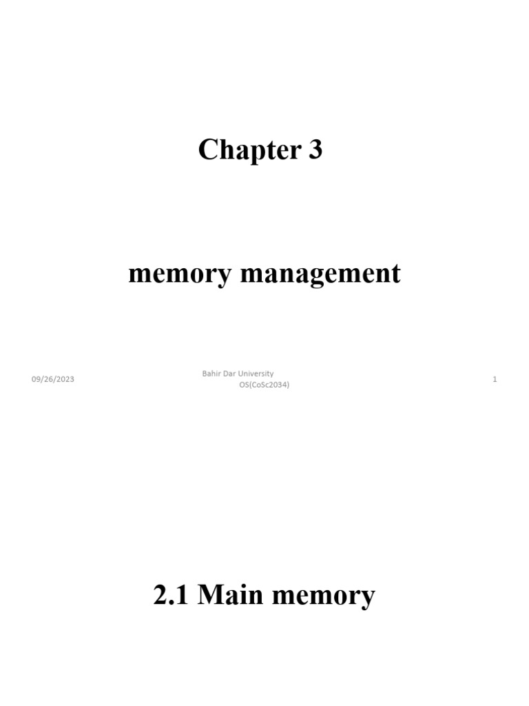 3.0. Main-Memory | PDF | Process (Computing) | Operating System 3.0. Main-Memory | PDF | Process (Computing) | Operating System