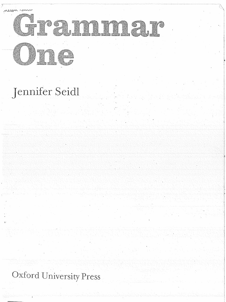 5003 Grmmar One | PDF